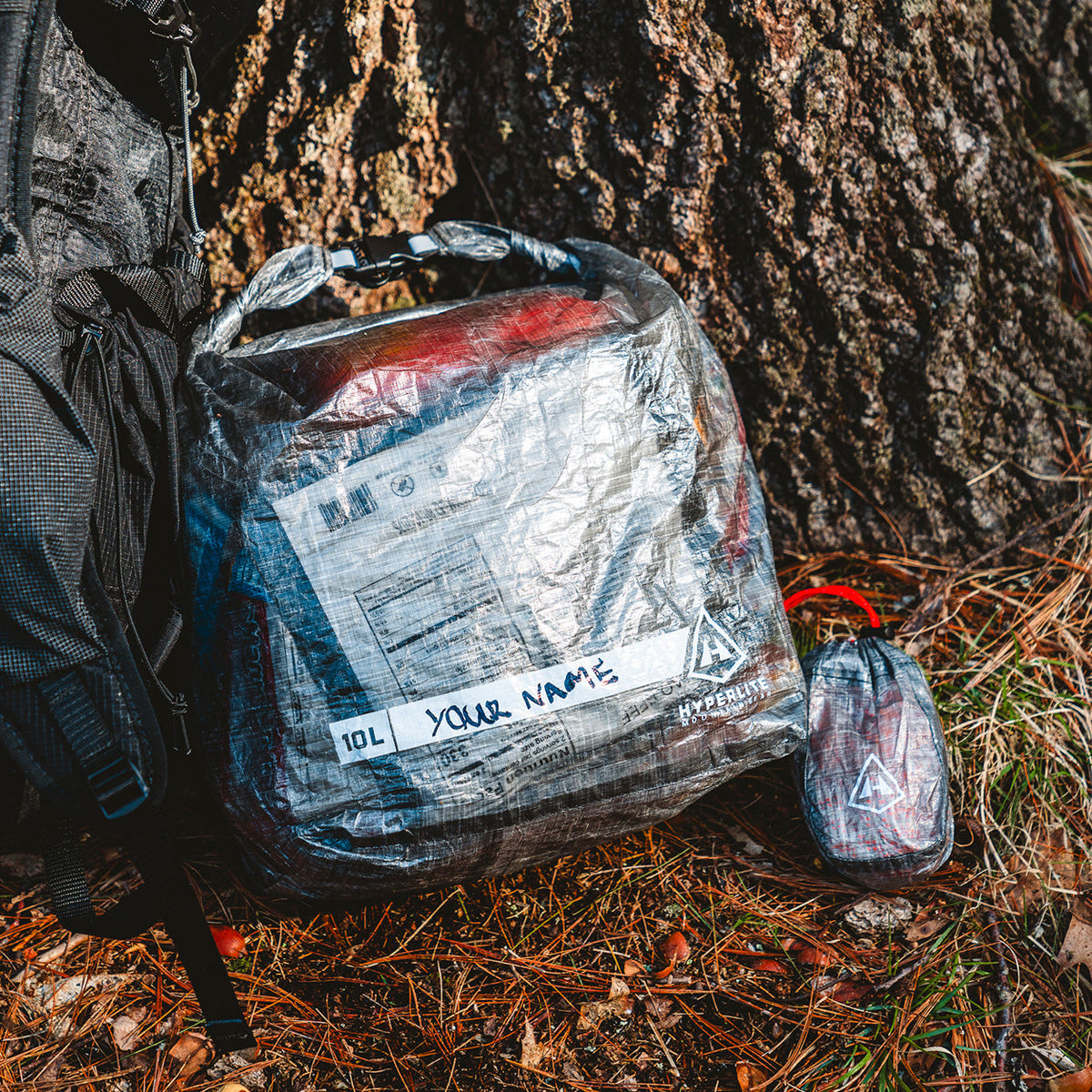 The Hyperlite Mountain Gear Roll-Top Food Bag and Rock Bag
